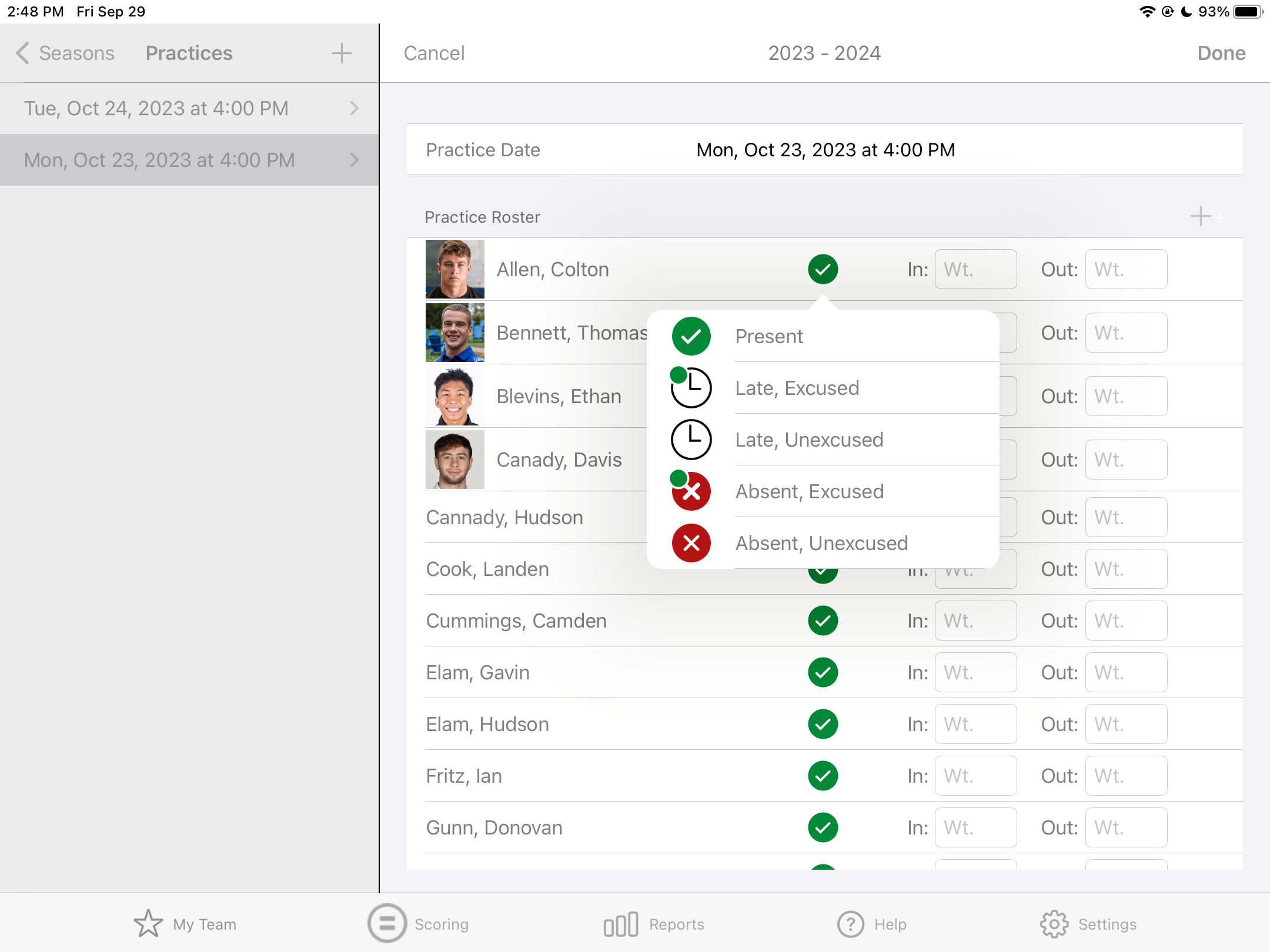 Practice -- Record Attendance – LevelChanger Help Center